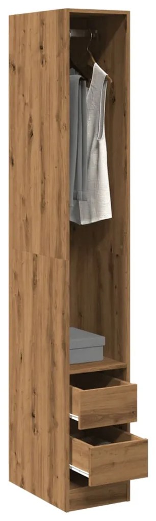 Šatní skříň dub artisan 30 x 50 x 200 cm kompozitní dřevo 3307746