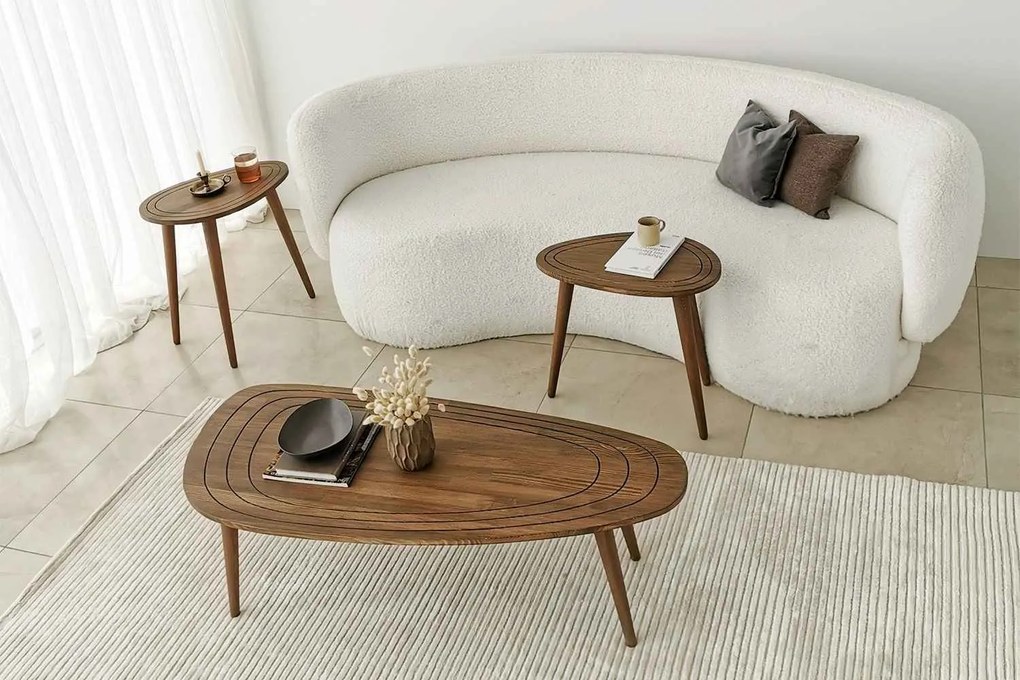 Designový konferenční stolek Garnet 115 cm ořech