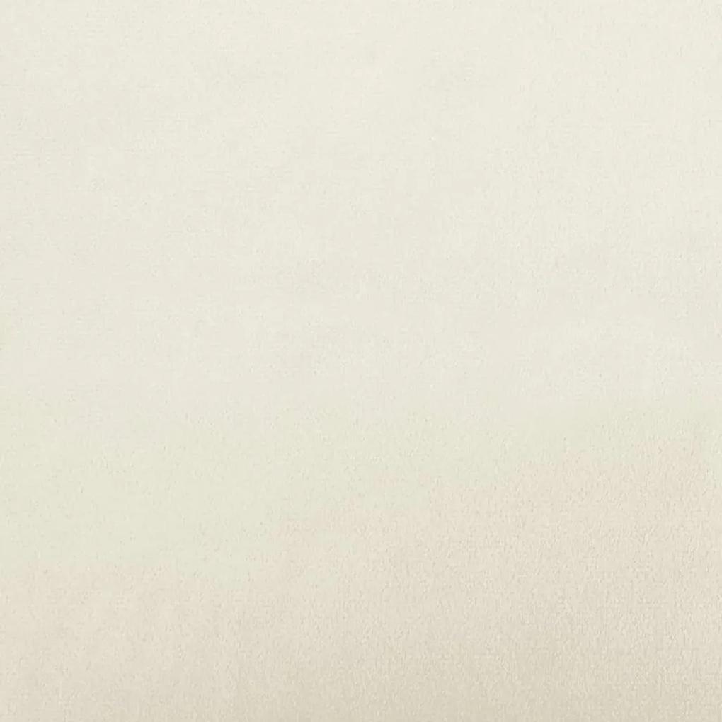 3místná pohovka krémová 180 cm samet - Default Title