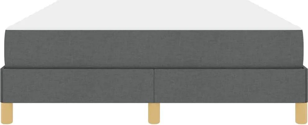 Postel s boxspringem s matrací Tmavě šedá 160 x 200 cm textil 3398578