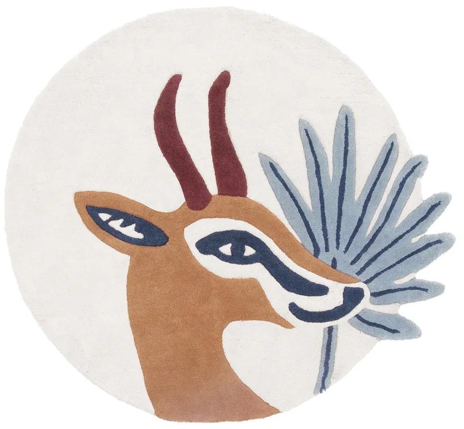 Dětský koberec ø 100 cm Gazelle – Lilipinso