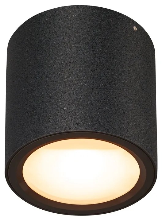 SLV 1004666 Oculus, černé stropní svítidlo LED 10,5W 2000-3000K, průměr 9cm
