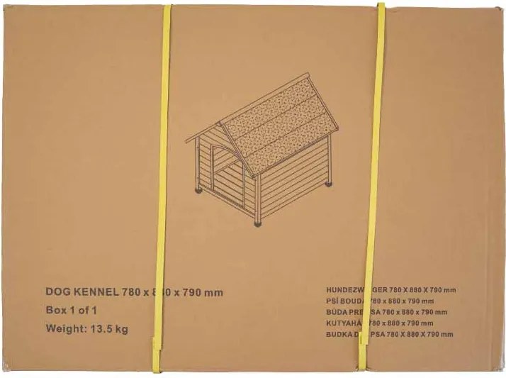 Psí bouda KENNIVA BETY 780 x 880 x 790 mm, dřevěná