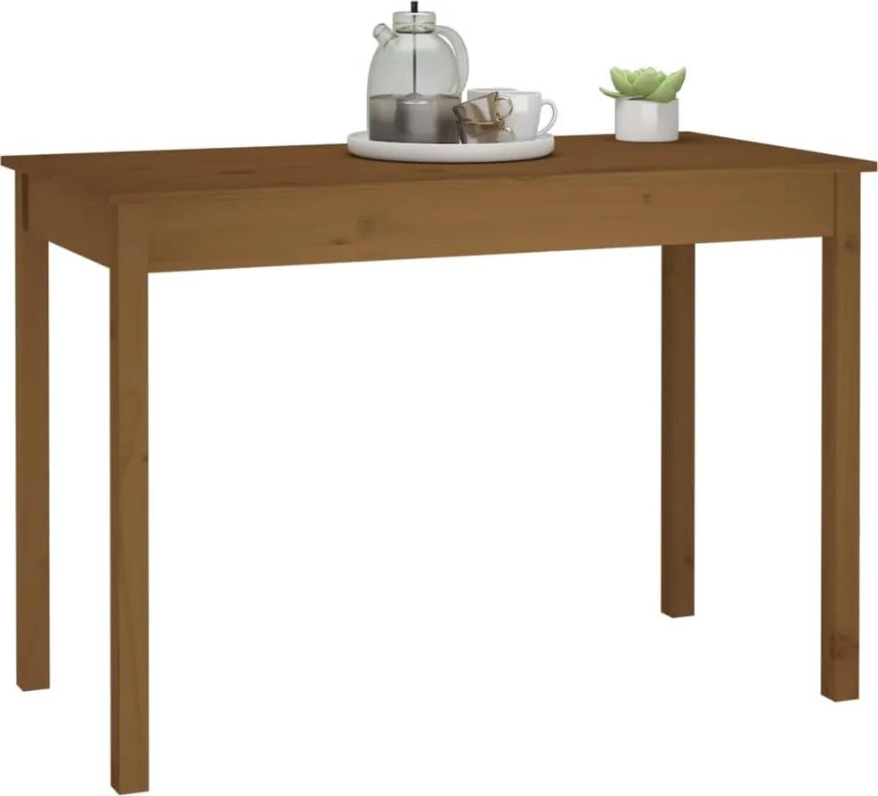 vidaXL Jídelní stůl 110 x 55 x 75 cm masivní borové dřevo [814252] Barva: Přírodní