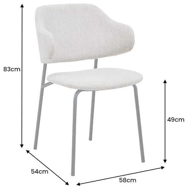 Designová jídelní židle Takuya šedá