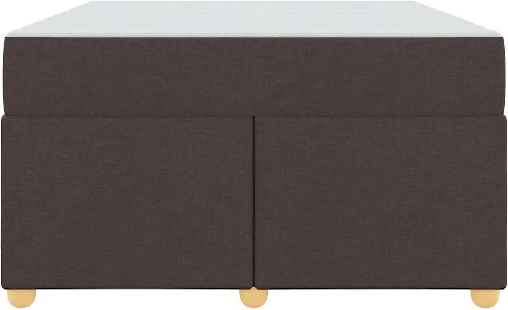 Rám postele s matrací Tmavě hnědá 120 x 200 cm textil 3399352