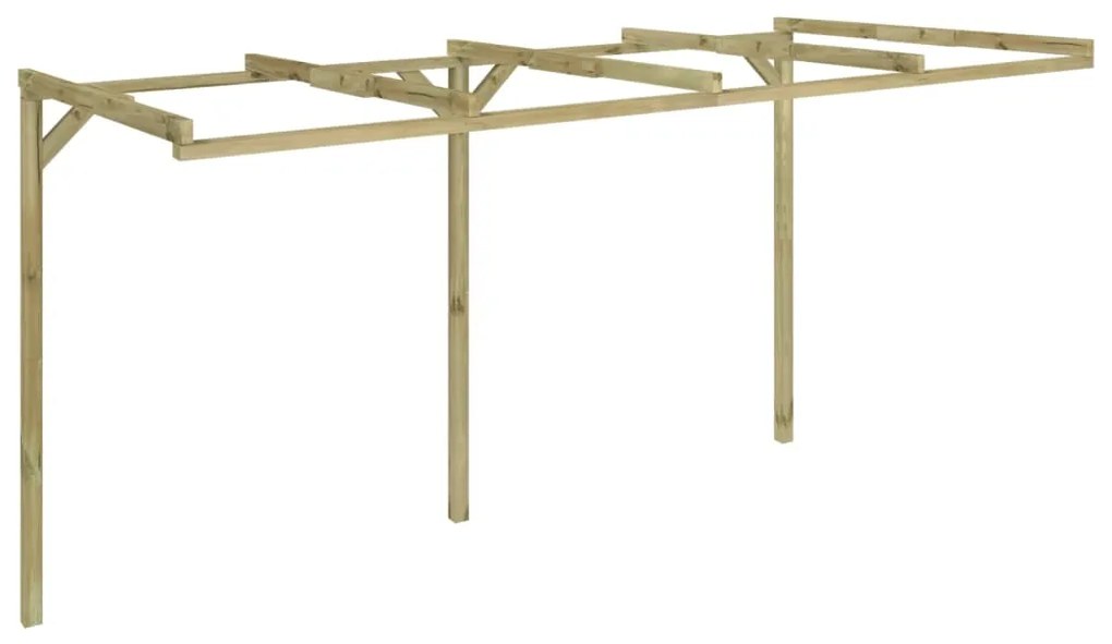 vidaXL Marketos Zahradní pergola ke zdi 2 x 4 x 2,2 cm dřevo