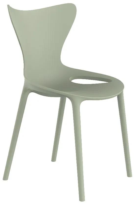 OnaDnes -20% VONDOM Zelená plastová dětská jídelní židle LOVE MINI