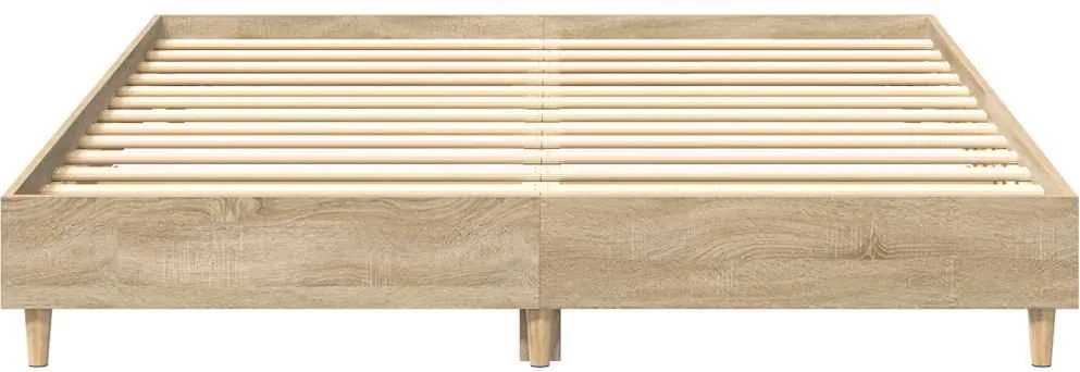 Rám postele bez matrace Dub Sonoma 140x200cm Dřevěné konstrukce 3328719