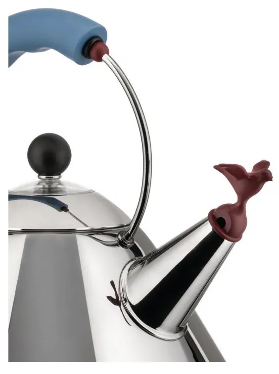 Nerezová konvice Bird Light Blue 2 L Alessi