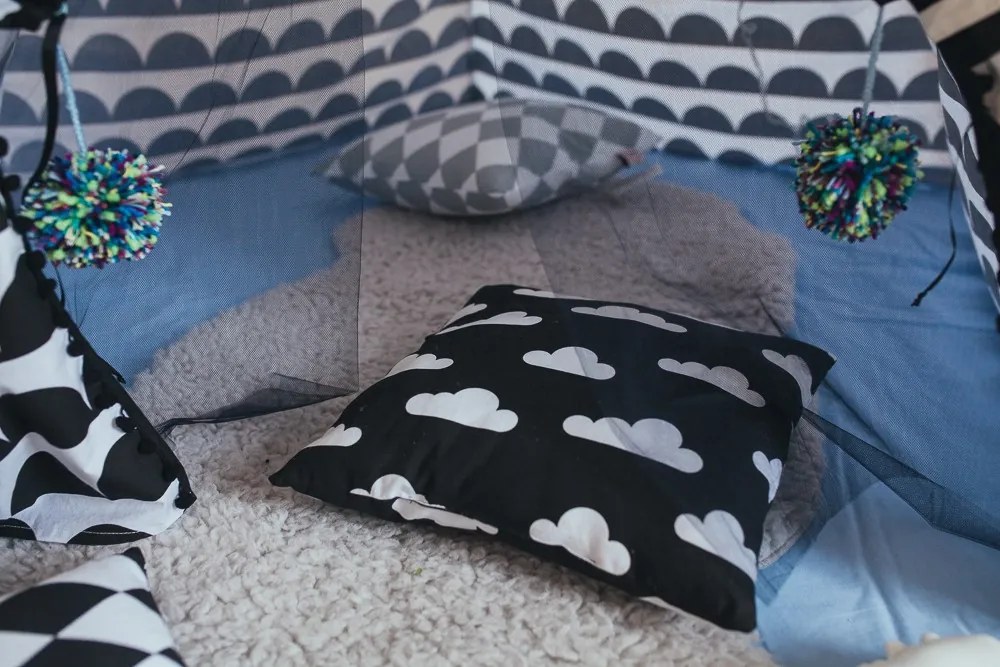 Vigvam design Half Moon Teepee pro chlapce - ČTVERCOVÉ BEZ DOPLŇKŮ