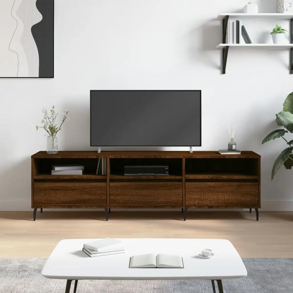 vidaXL TV skříňka 150 x 30 x 44,5 cm kompozitní dřevo [831298] Barva: Černá