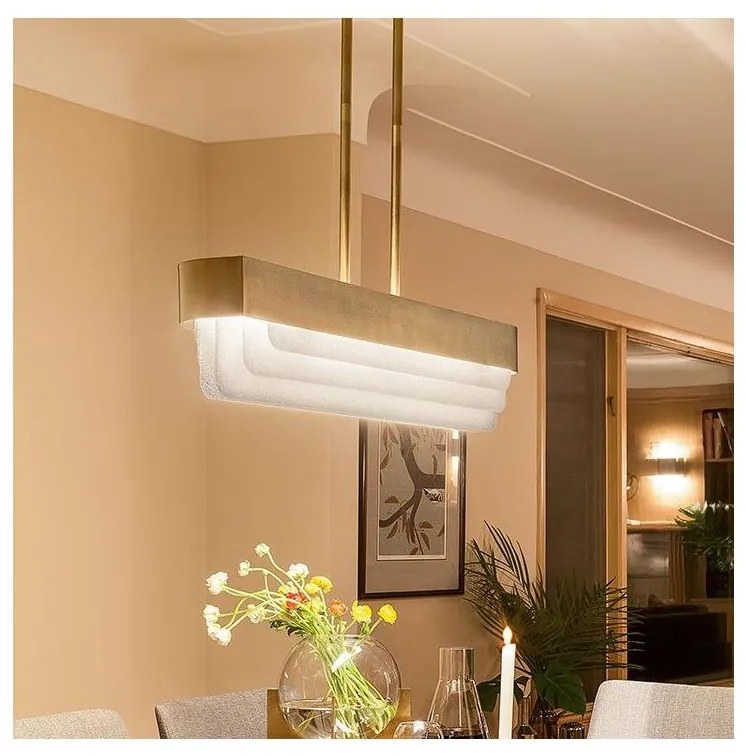 Kichler KL-SERENE-LED-LP-92-NBR - LED Lustr na tyči SERENE LED/40W/230V zlatá