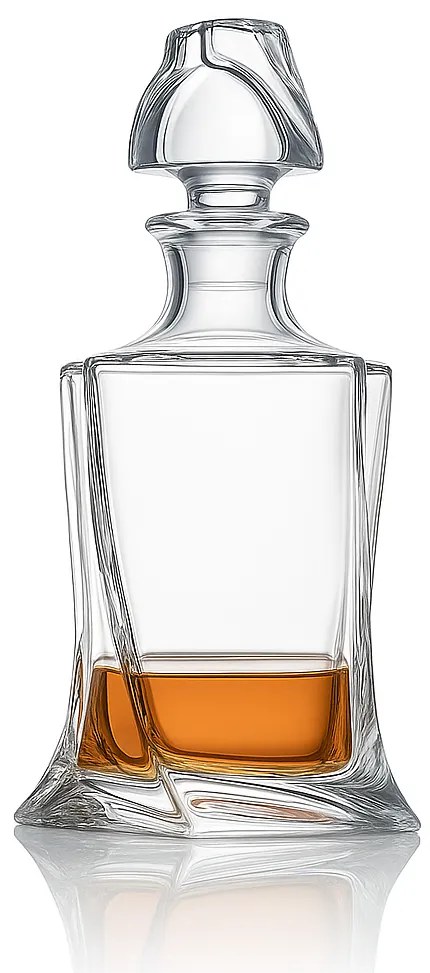 Crystalite Bohemia skleněná karafa na whisky Quadro 770 ML