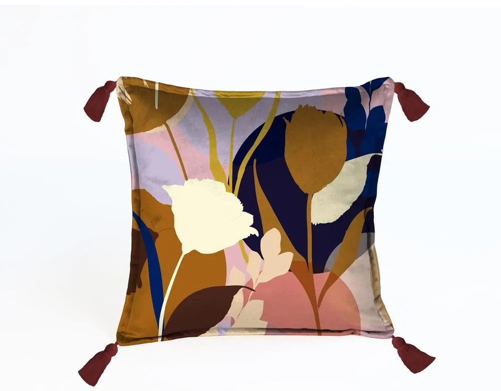 Sametový polštář Velvet Atelier Borlas, 45 x 45 cm