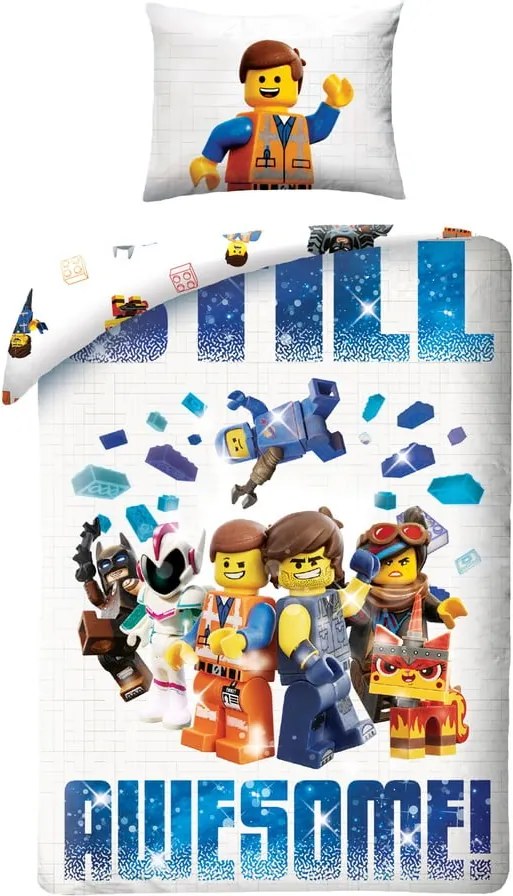 Dětské bavlněné povlečení Halantex Lego Movie, 140 x 200 cm