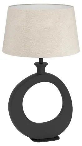 Eglo 390423 - Stolní lampa DIEZMA 1xE27/60W/230V 52,5 cm černá/krémová