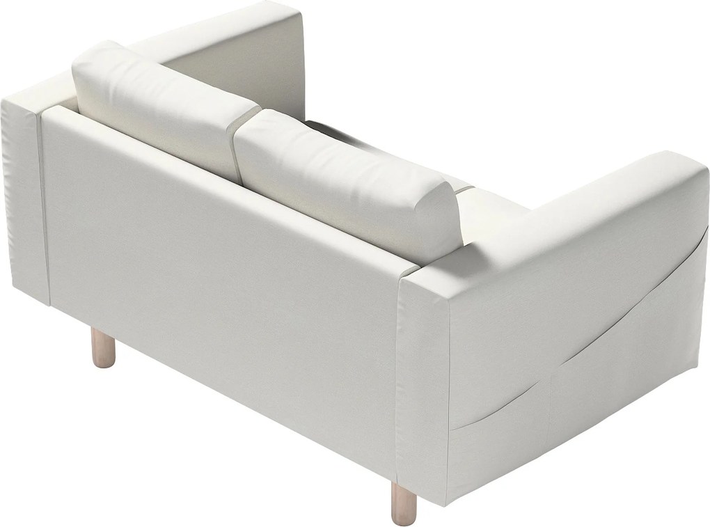 Potah na pohovku IKEA Norsborg 2-místná barva šedá látka lesklé, pletený vzor, sametová