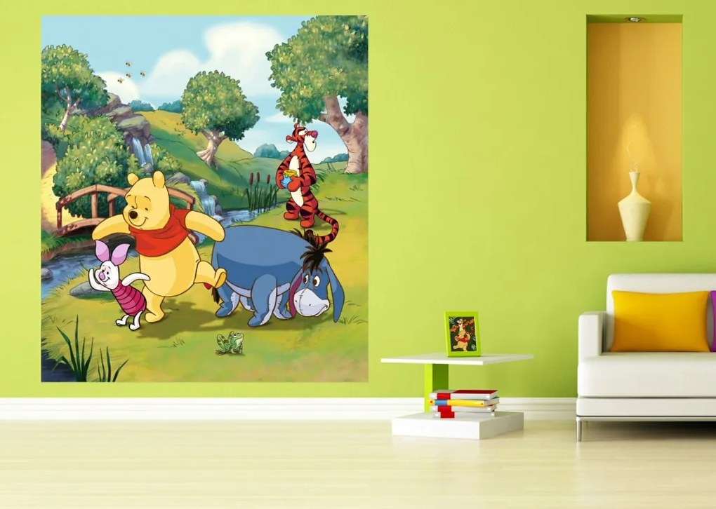 FTDN XL 5135 AG Design vliesová fototapeta 2-dílná pro děti Winnie Pooh, velikost 180 x 202 cm