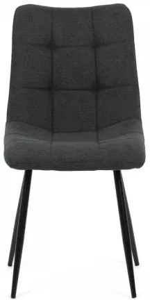 Jídelní židle šedá látka černé kovové nohy DCL-193 GREY2