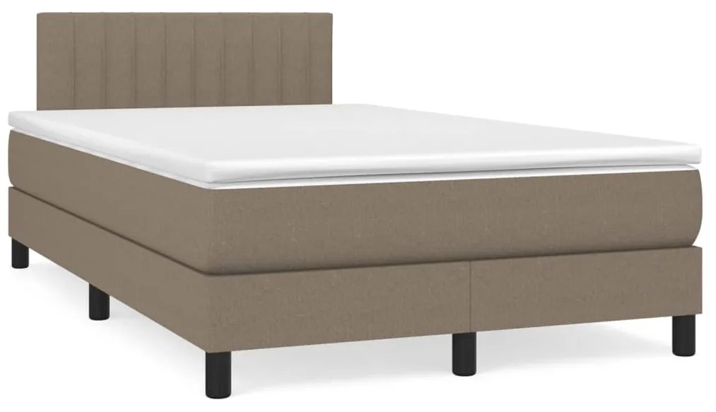 Box spring postel s matrací taupe 120x190 cm textil 3269741