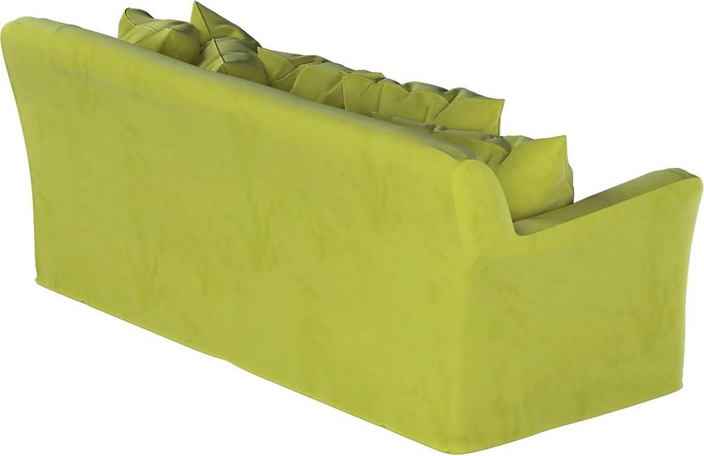 Potah na pohovku IKEA Tomelilla 3-místná nerozkládací barva zelená látka lesklé, sametová