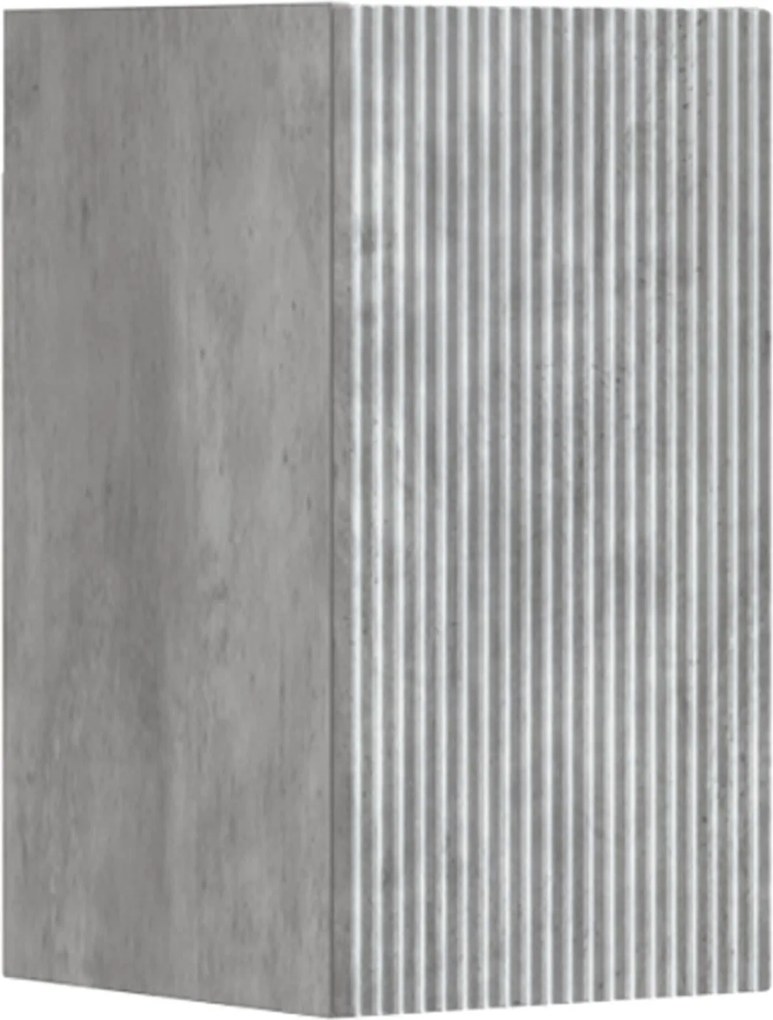 Sada koupelnového nábytku 3 ks Betonově šedá 33 x 34,5 x 160 cm 3406056