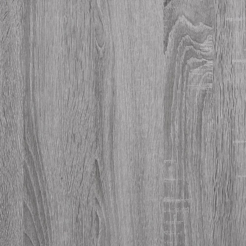 Petromila Nástěnné obdélníkové police 4 ks šedé sonoma 80 x 15 x 26,5 cm