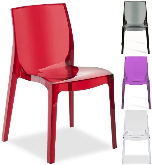 Plastová židle Letafe - Barva fialová