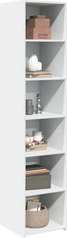 Skříň highboard bílá 40 x 41 x 185 cm kompozitní dřevo 3281666