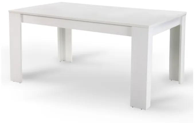 Jídelní stůl 160 v jednoduchém moderním designu bílá TOMY