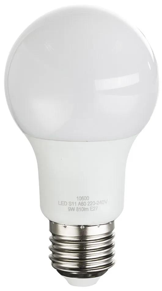 LED žárovka E27 A60 LED 9W E27 teplá 3000K 810LM - 10600 - Globo