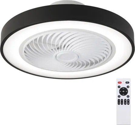Brilagi-LED Stmívatelné svítidlo s ventilátorem LED/30W/230V 3000-6500K černá+DO