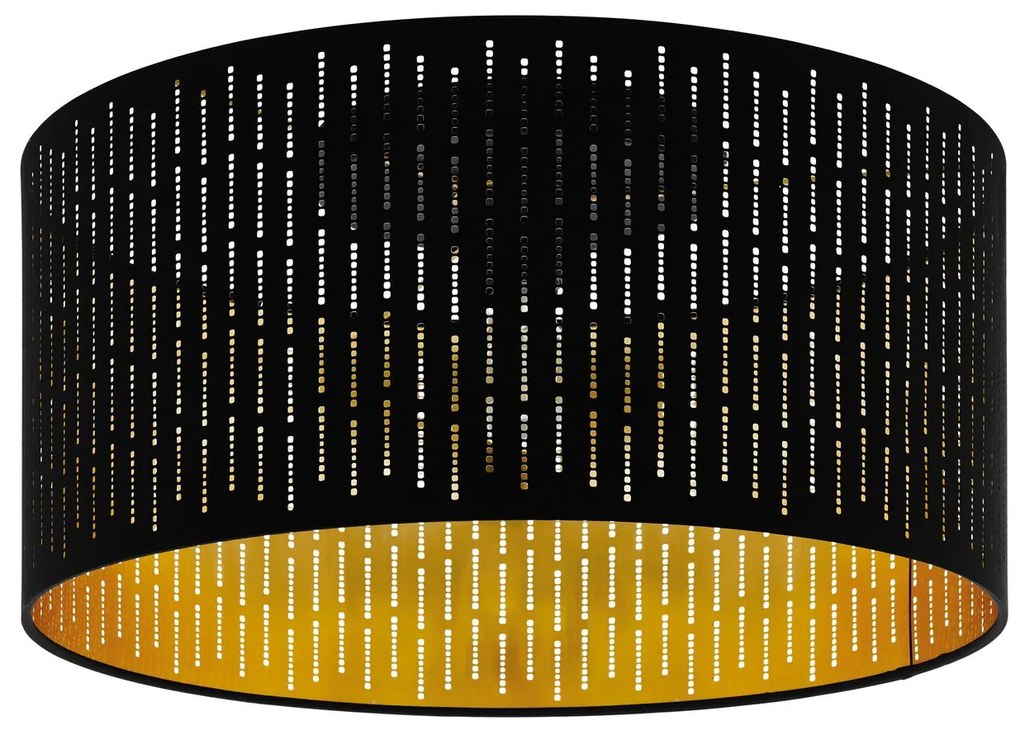 Eglo 98311 VARILLAS - Stropní přisazené svítidlo v kombinaci černé a zlaté, 1x E27, ø 47,5cm