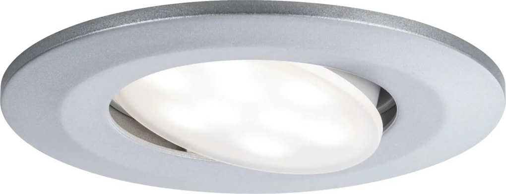 P 98199 LED vestavné svítidlo Calla 10ks sada IP65 kruhové 90mm 30° 10x5W 230V CCT matný chrom - PAULMANN