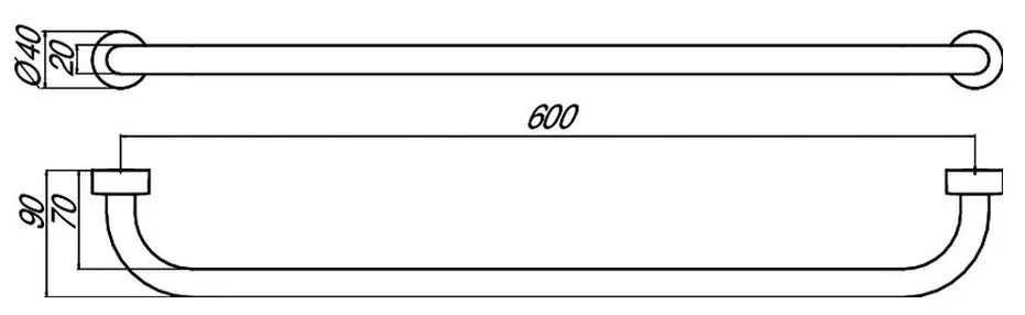 Emco Rondo 2 - Držák na osušku, chrom 456000160