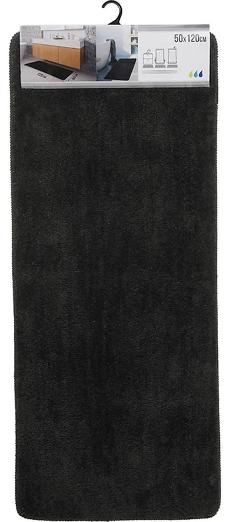 Předložka do koupelny Marlet, 50x120 cm, černá