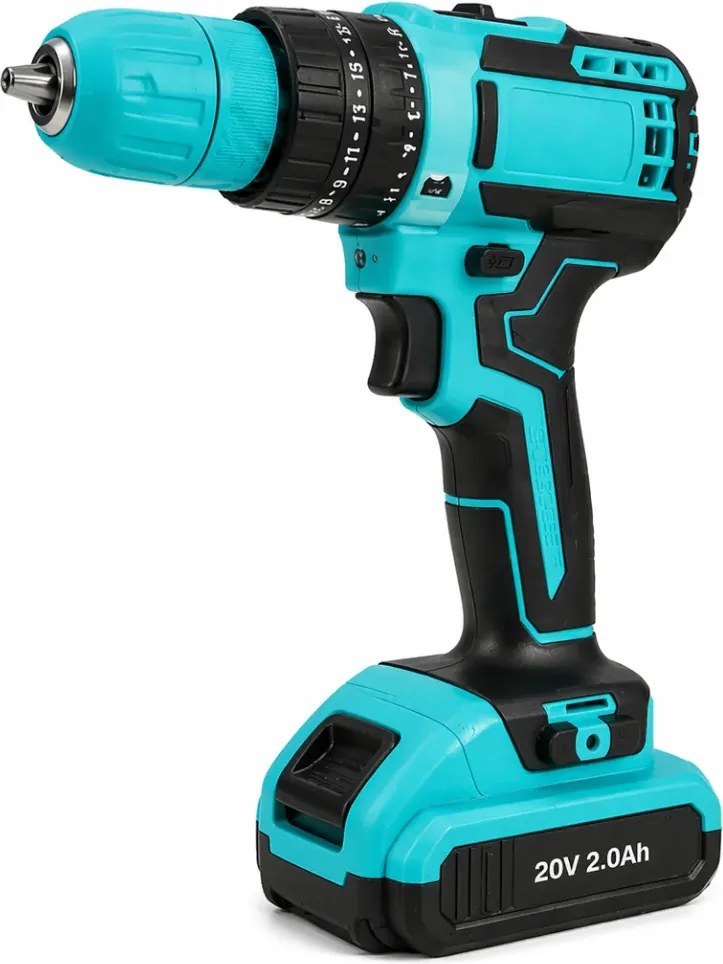 Akumulátorová příklepová vrtačka se šroubovákem NITRONIX 4787 + 2x baterie + kufřík