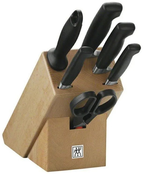 Zwilling Four Star blok s noži 7 ks buk 30x11,5x26 cm Zwilling