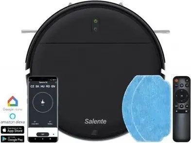Salente R2 černá / Robotický vysavač / WiFi / 2500 mAh / 65 dB / Hepa