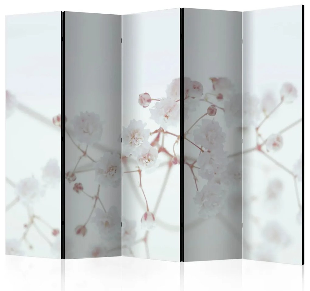 Paraván bílé květy II (225x172 cm) - Murando DeLuxe