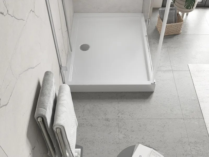 Mexen Flow+, obdélníková sprchová vanička 110 x 70 cm, bílá lesklá, 46R107011H