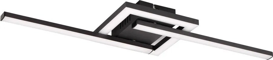 Černé LED stropní svítidlo 16x54 cm Viale – Reality