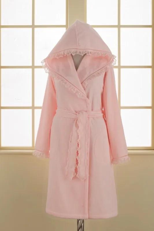 Soft Cotton Dámský luxusní župan LUNA s kapucí v dárkovém balení M Růžová