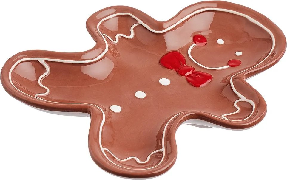 SWEET X-MAS Servírovací talíř perníkový panáček 20 cm