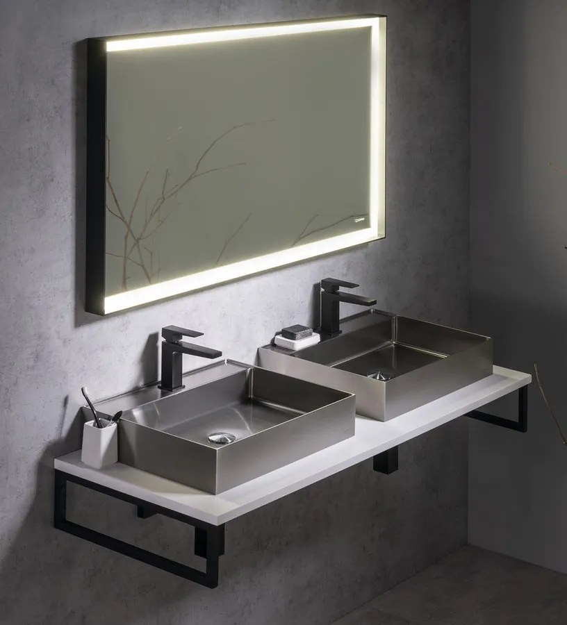 Sapho PLATO deska Rockstone 2000 x 24 x 500 mm bílá mat PL200-0101
