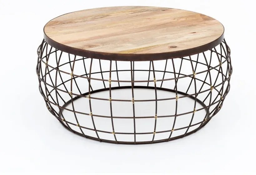 Konferenční stolek s železnou konstrukcí WOOX LIVING Nest, ⌀ 74 cm