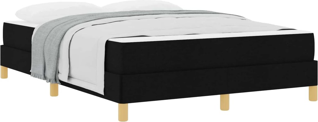 Postel s boxspringem s matrací Černá 140 x 190 cm textil 3398565