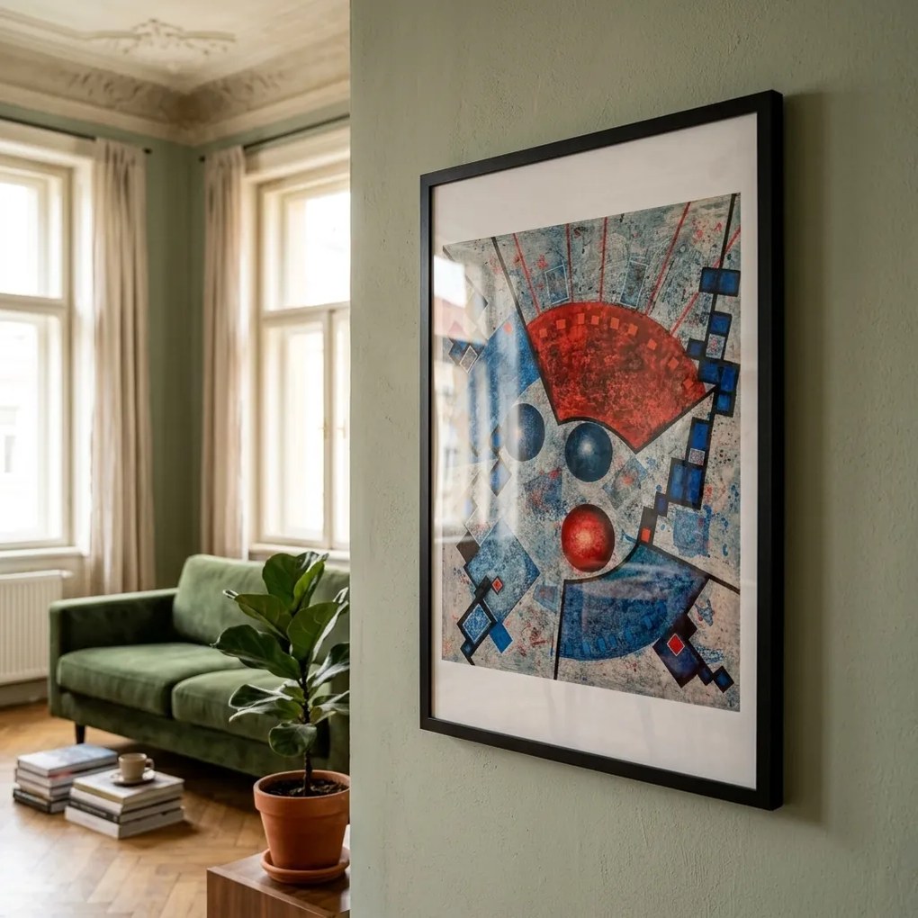 Jiří 231 | Vivienne Punk Rám: Bílý, Velikost: 60 x 40 cm