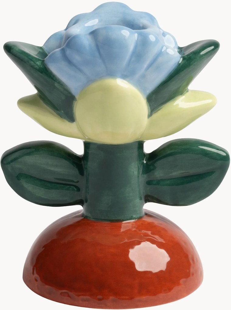 Ručně malovaný svícen Blume